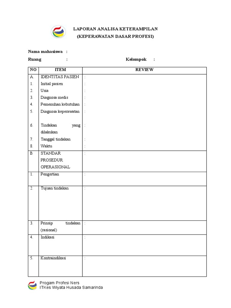 Laporan Analisa Keterampilan | PDF