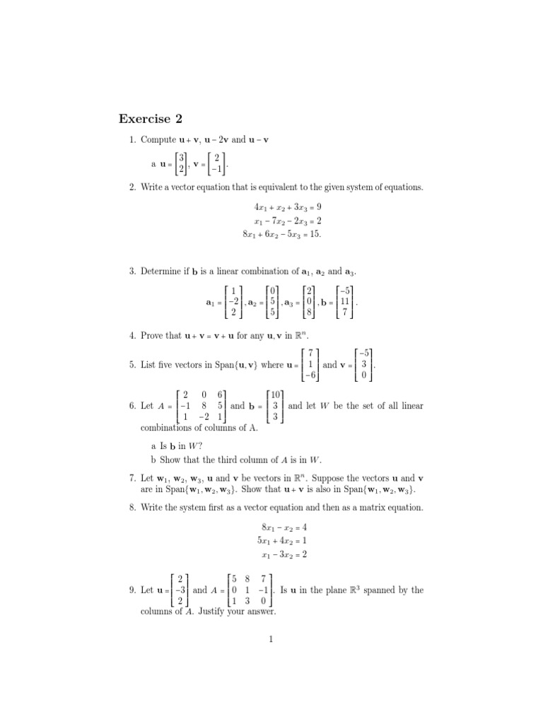 MAI131 Exercise2 | PDF