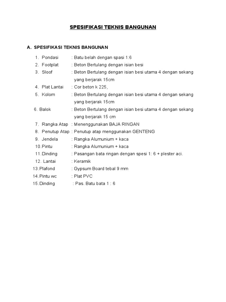 TABEL SPEKTEK Cafe | PDF