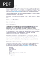 Cálculo del Factor de Integración IMSS 2023 | PDF