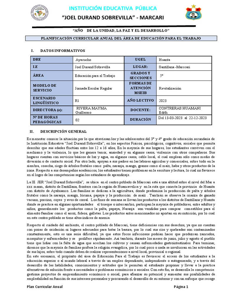 Pca - Ept 5 | PDF | Iniciativa empresarial | Aprendizaje