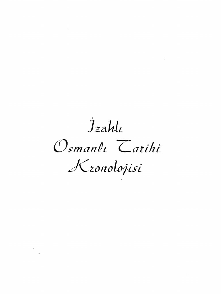 Danişmend Osmanlı Kronoloji 3 | PDF