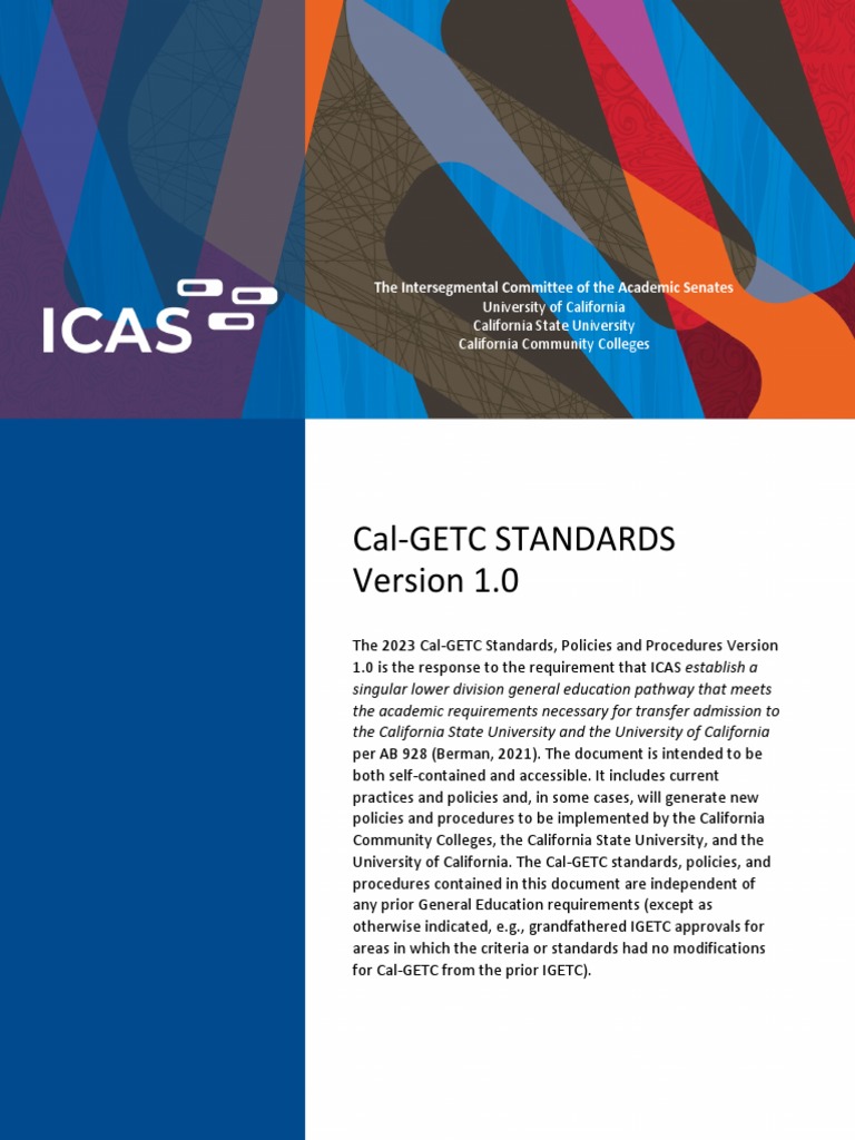 Cal-GETC Standards 1.0 2023 052223 | PDF