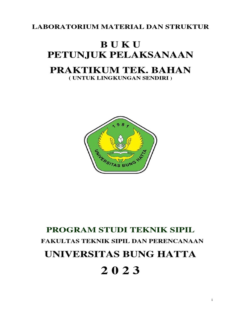 Modul LABORATORIUM MATERIAL DAN STRUKTUR | PDF