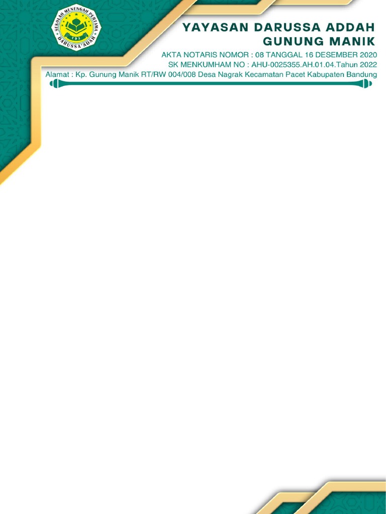 Contoh Kop Surat DS | PDF