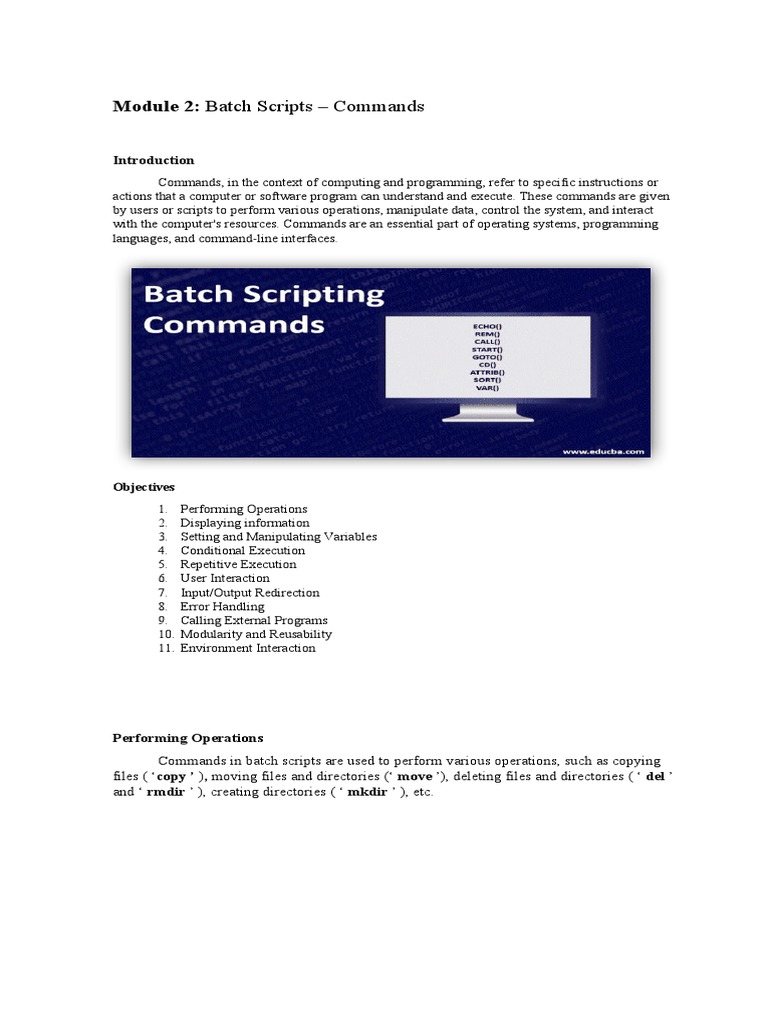 Module 2 Pdf Command Line Interface Computer File