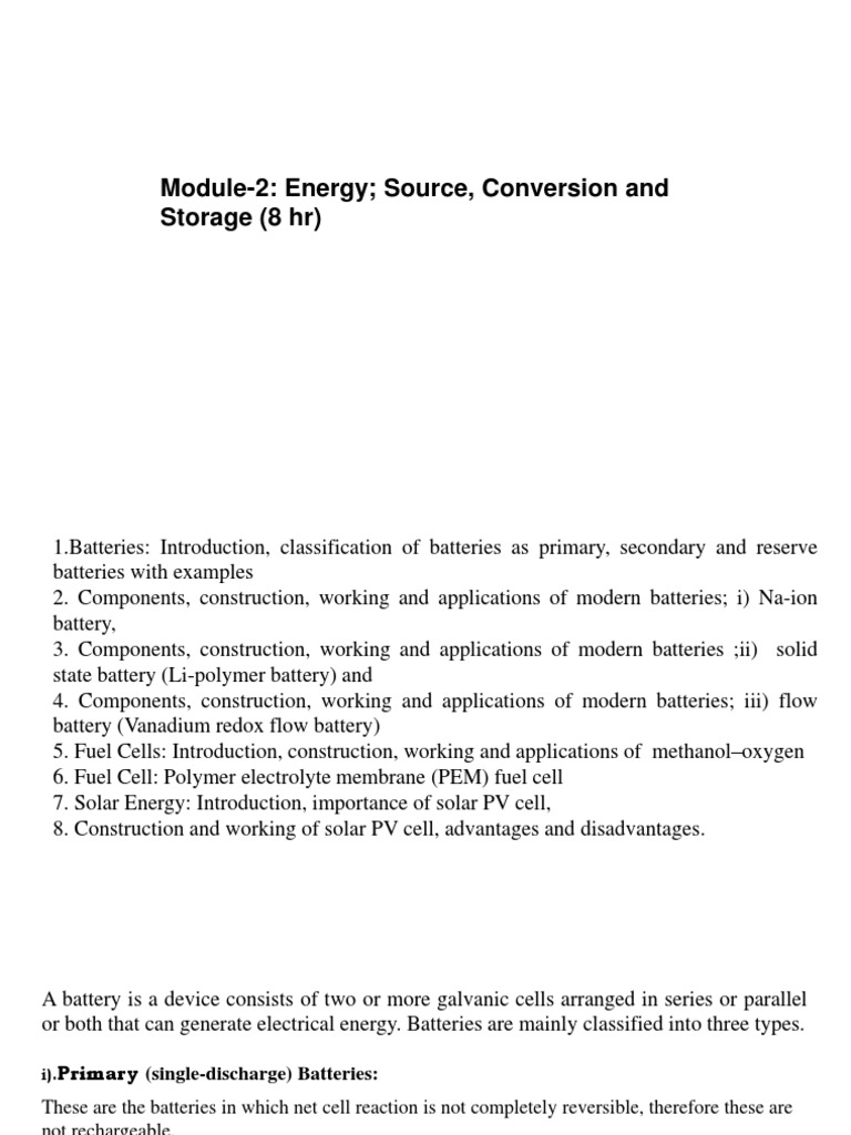 Eee Module 2 | PDF | Fuel Cell | Anode