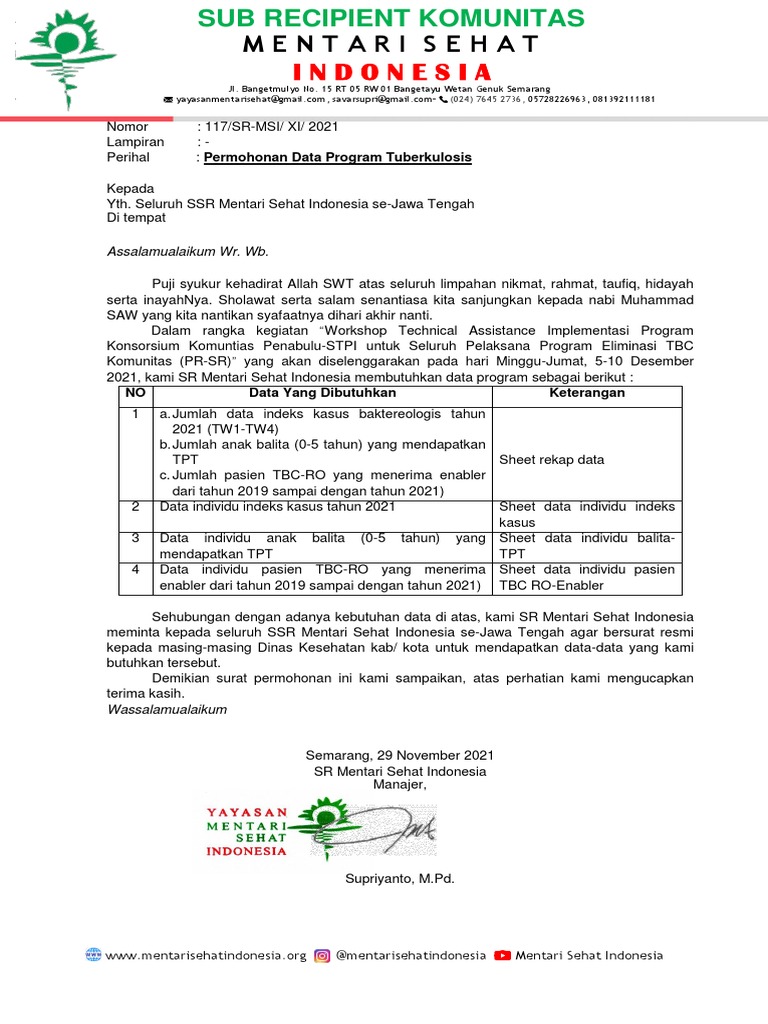 Permohonan Data SSR | PDF