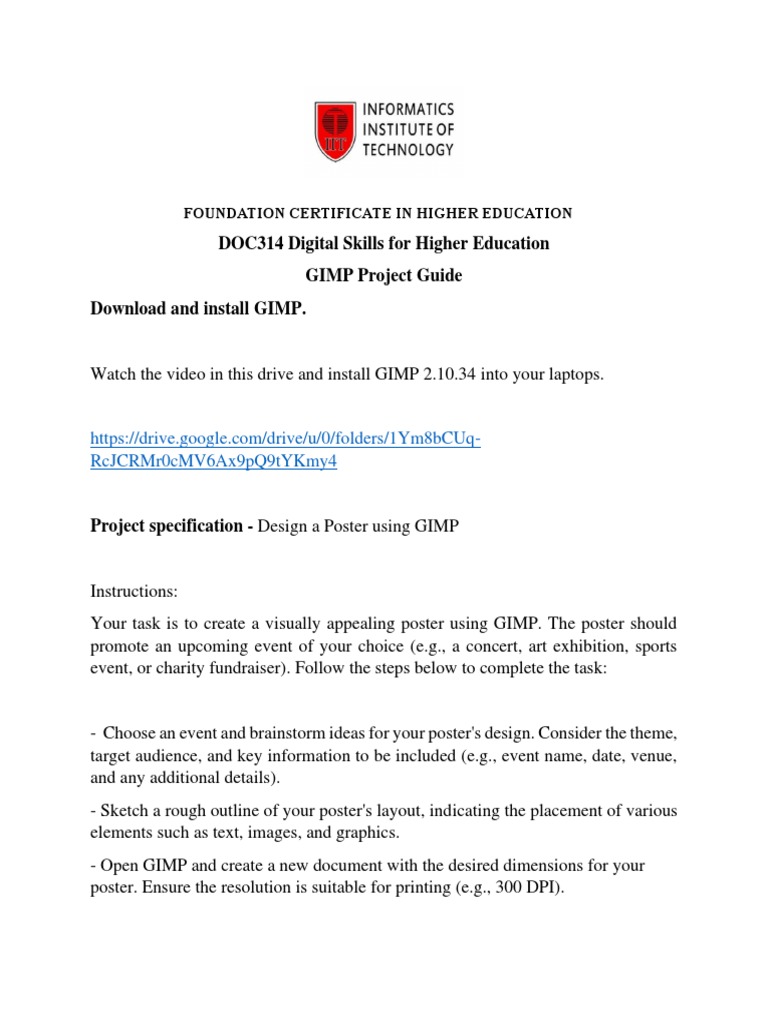 GIMP Project Guide | PDF