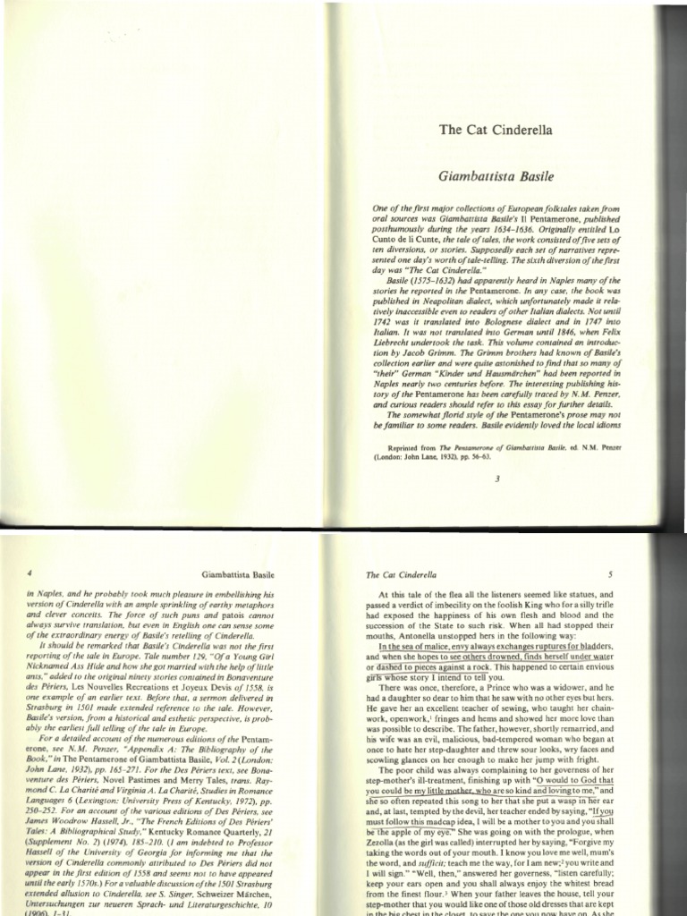 The Cat Cinderella by Basile | PDF