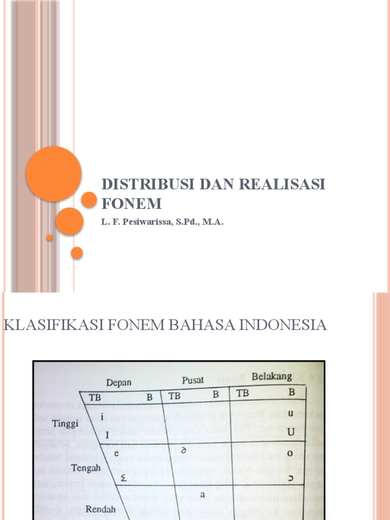 Distribusi Dan Realisasi Fonem | PDF
