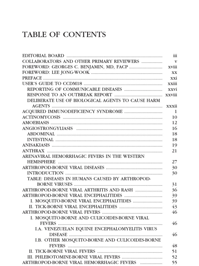 Control of Communicable Diseases Manual | PDF | Outbreak | Infection