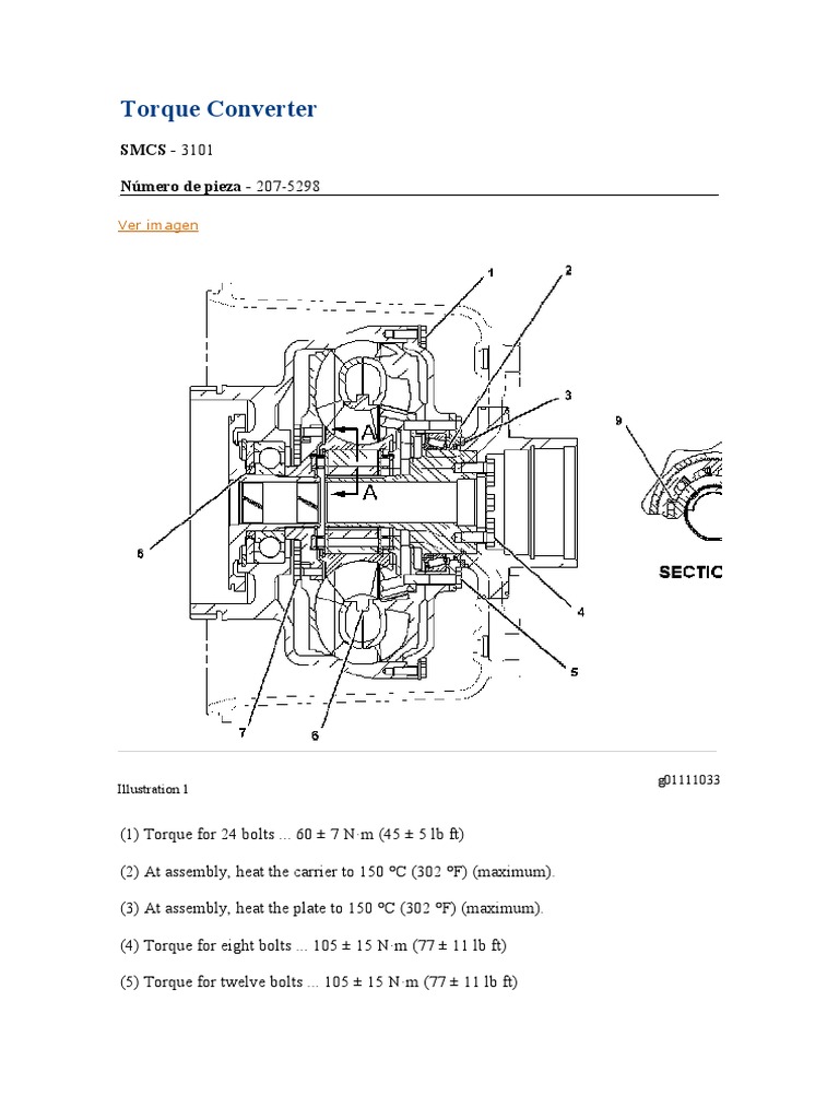 D8T Convertidor | PDF | Gear | Bearing (Mechanical)