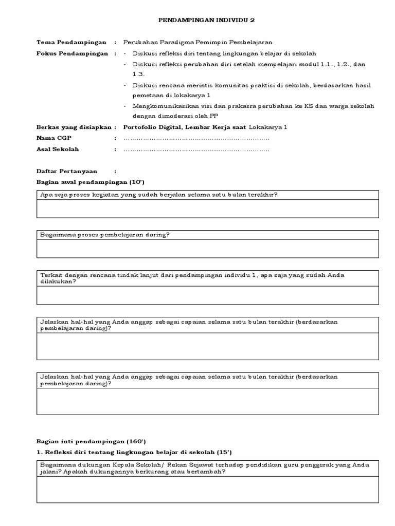 Daftar Pertanyaan Wawancara Pi - 2 | PDF
