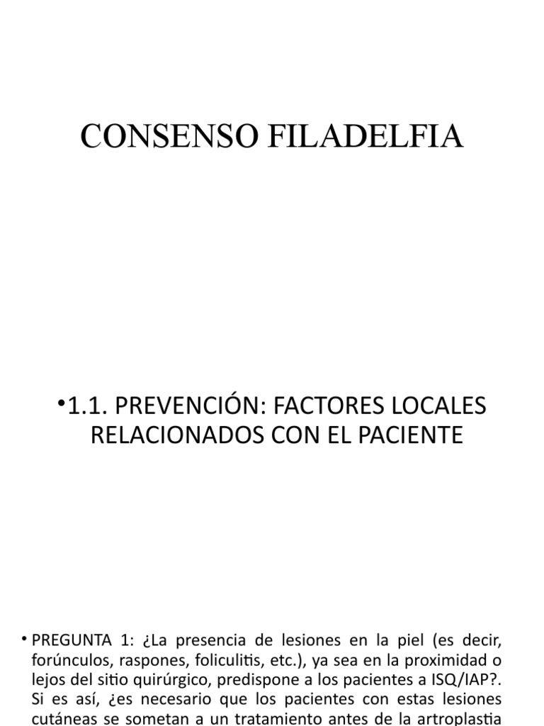 Consenso Filadelfia | PDF