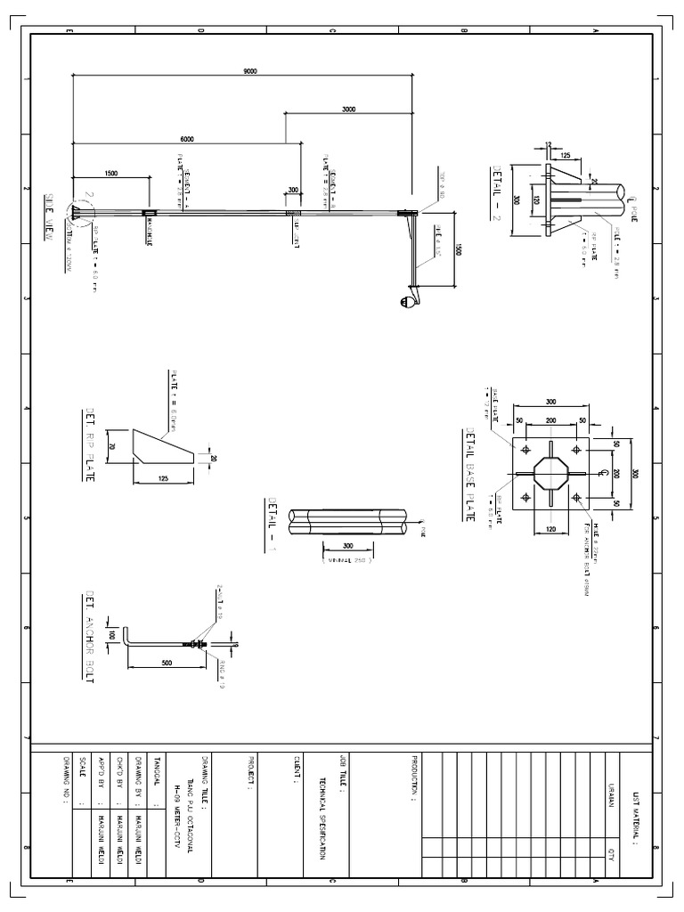 Tiang CCTV H-09m | PDF