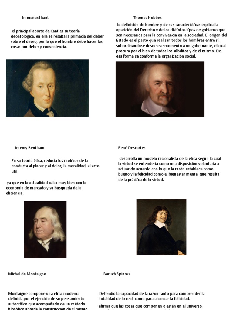 Pensadores de La Etica Moderna | PDF