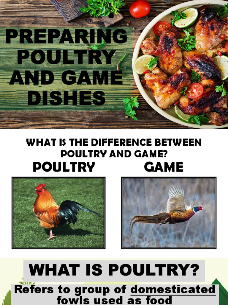 Preparing Poultry and Game Dishes | PDF