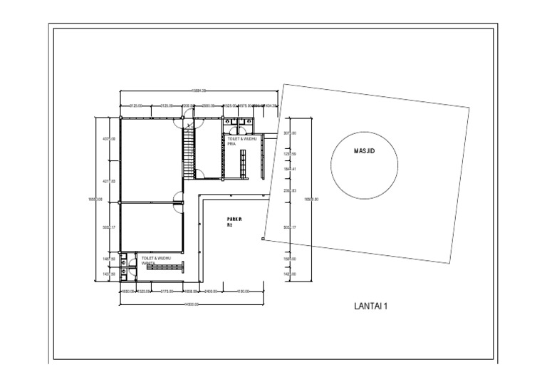 DENAH LANTAI 1 TPQ | PDF