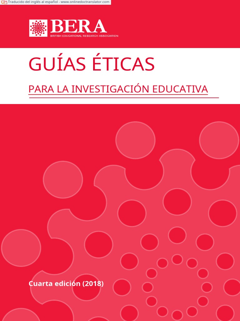 Bera Ethical Guidelines 2018 4th Ed - En.es | PDF