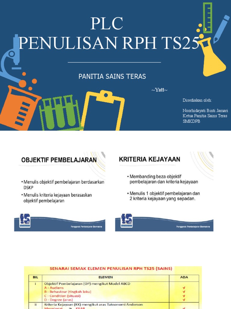 PLC SAINS RPH TS25 | PDF