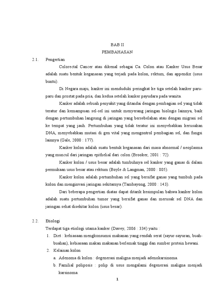 Makalah Ca Kolon | PDF