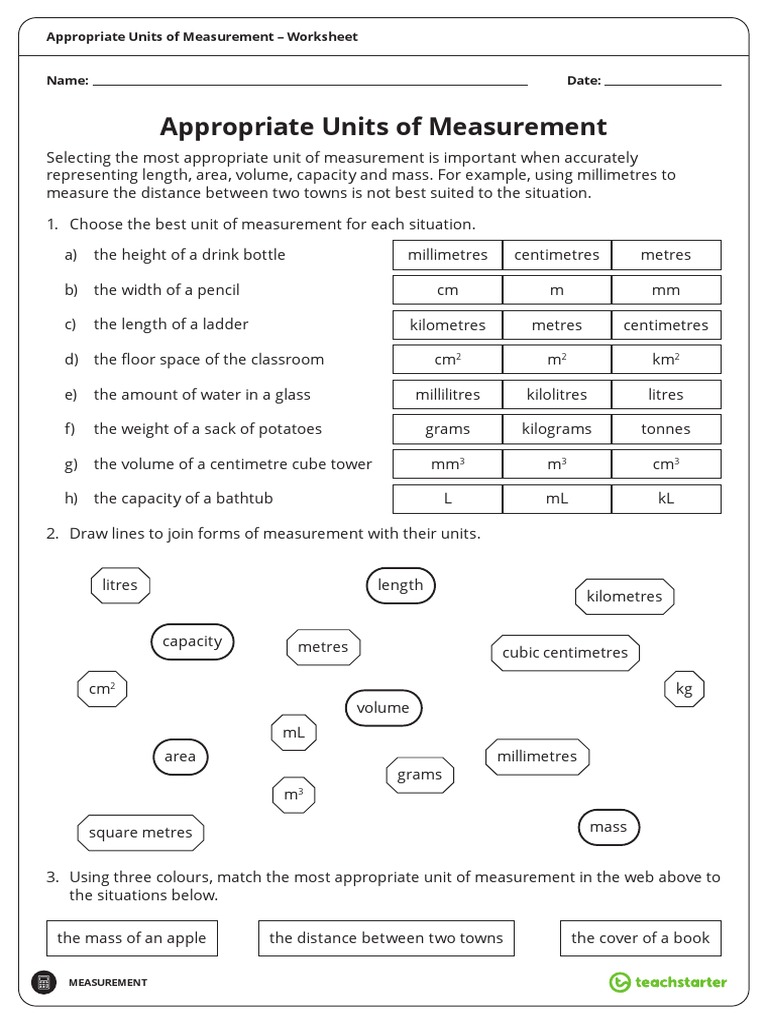 Choosing Appropriate Measurement Units | PDF | Science & Mathematics