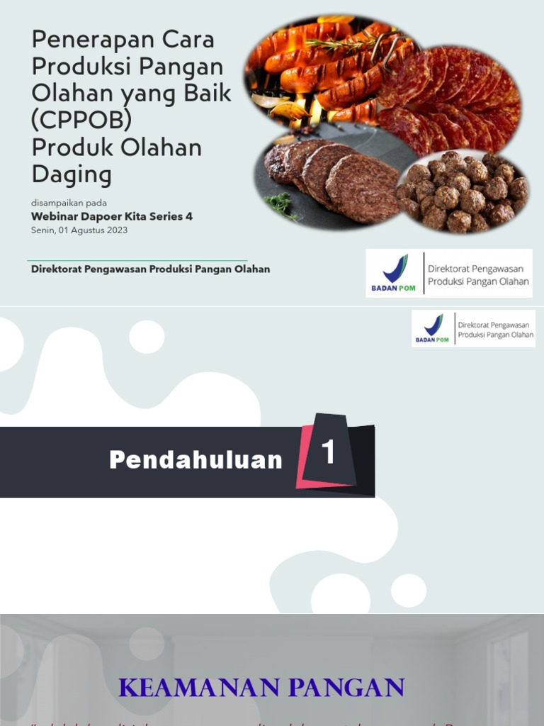 M1. CPPOB Pada Olahan Basis Daging | PDF