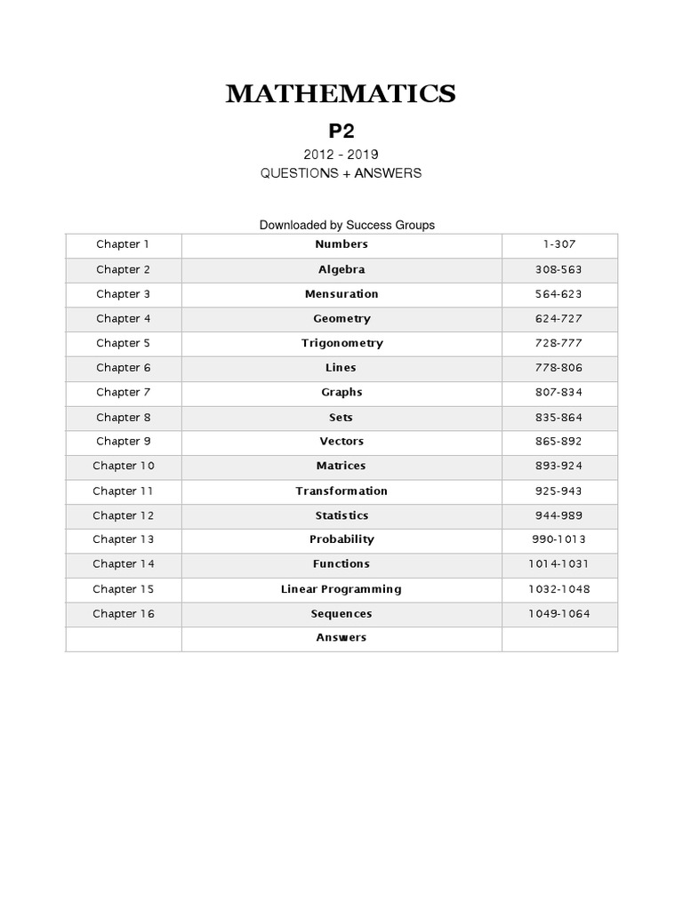 Math OL Classified p2 | PDF | Mathematical Physics | Geometry