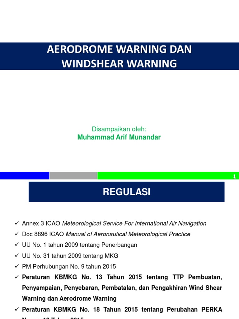 Aerodrome dan Windshear Warning | PDF | Sains & Matematika