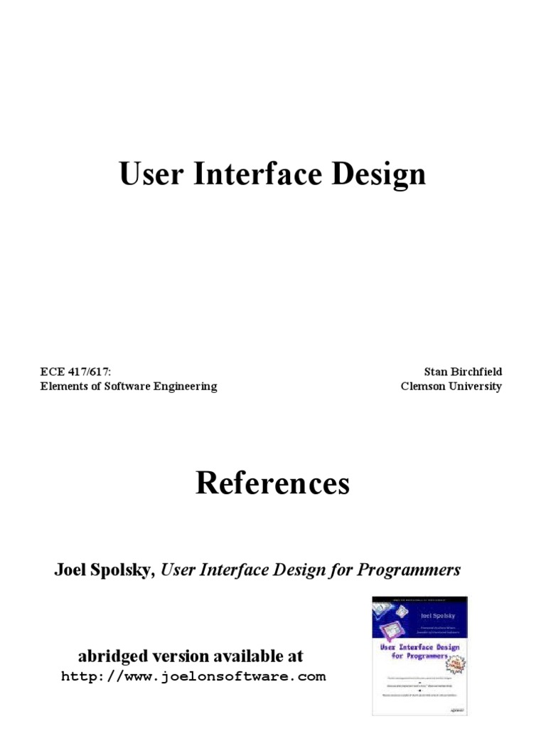 Lecture07 Ui Design | PDF