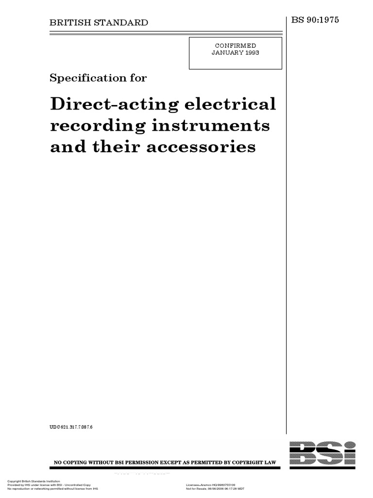 Bsi BS 90 | PDF | Voltage | Rectifier
