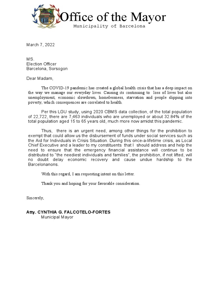 letter to comelec | PDF