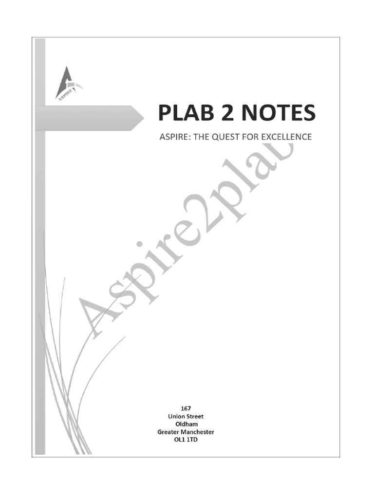 Overview of PLAB 2 - DR Notes | PDF