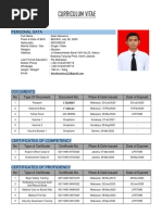 Curriculum Vitae Adi Putra | PDF | Watercraft | Ships