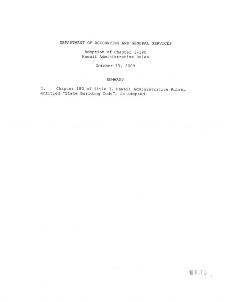 Hawaii State Building Code | PDF