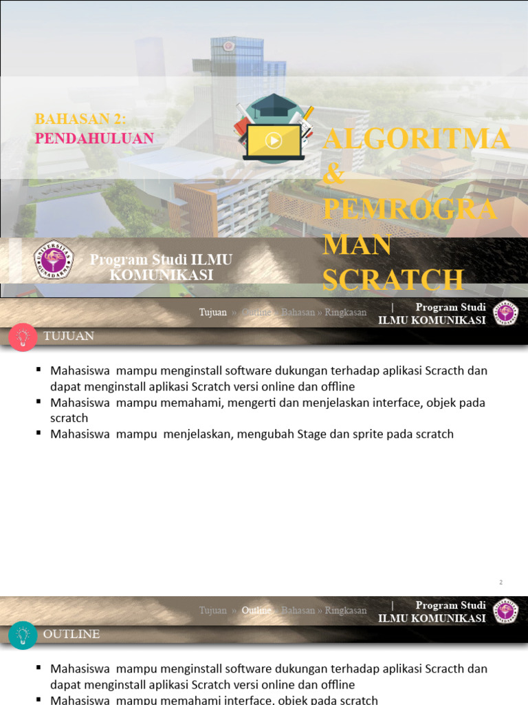 Materi 2 Mata Kuliah Algoritma & Pemrograman | PDF