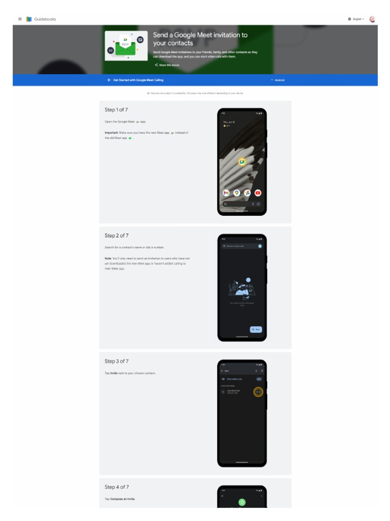 Screencapture Guidebooks Google Google Meet Calling Get Started Send ... Screencapture Guidebooks Google Google Meet Calling Get Started Send ...