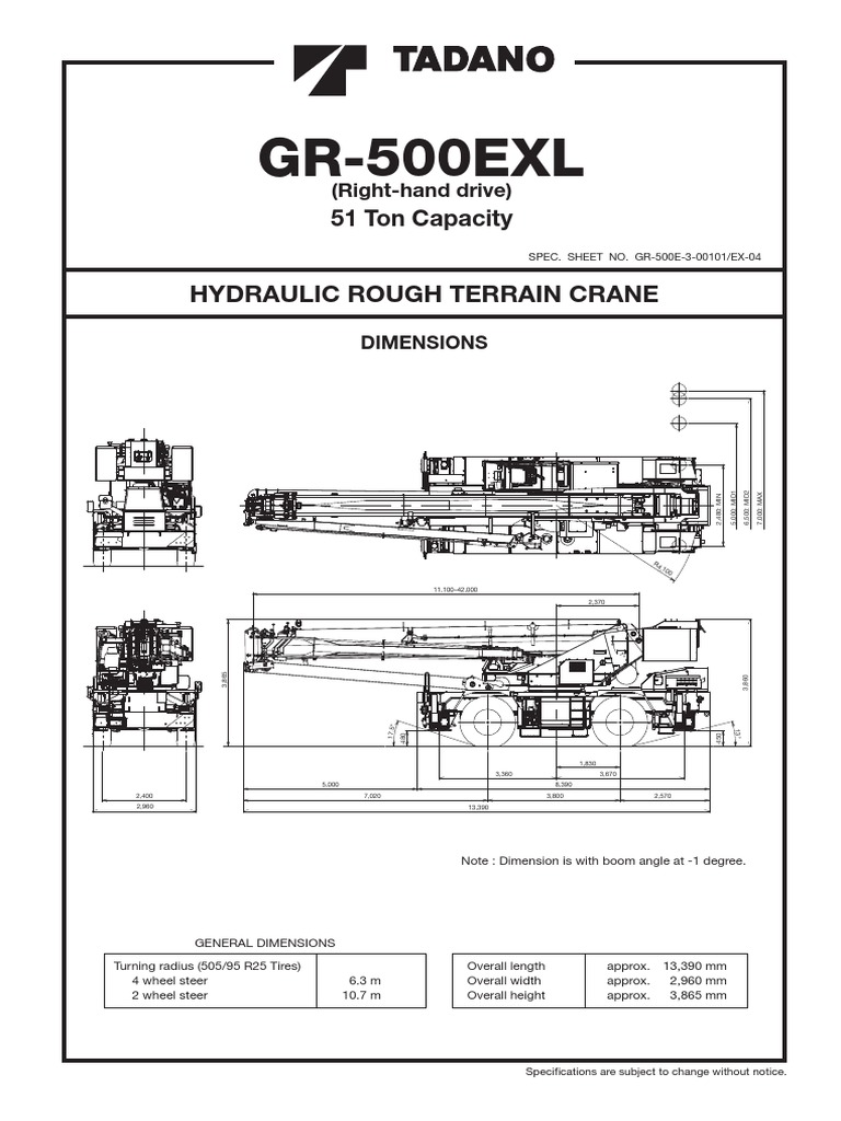 GR-500EXL (51ton) | PDF