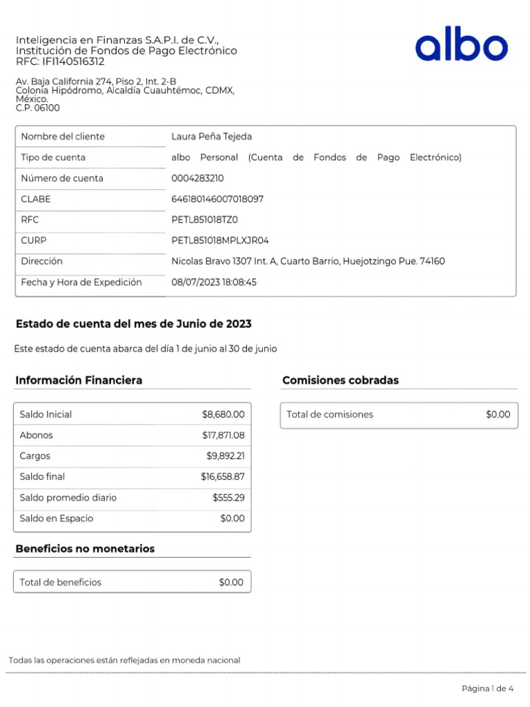 Cuenta Albo | PDF | Bancario | Industrias de servicio