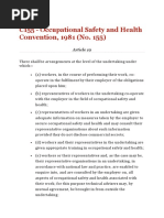 C155 Occupational Safety and Health Convention | PDF | Occupational Safety And Health ...