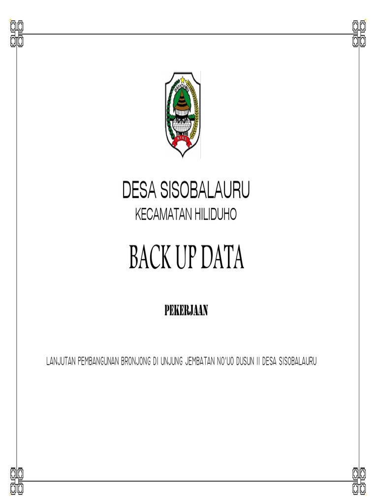Back Up Data Bronjong Rev Lagi | PDF