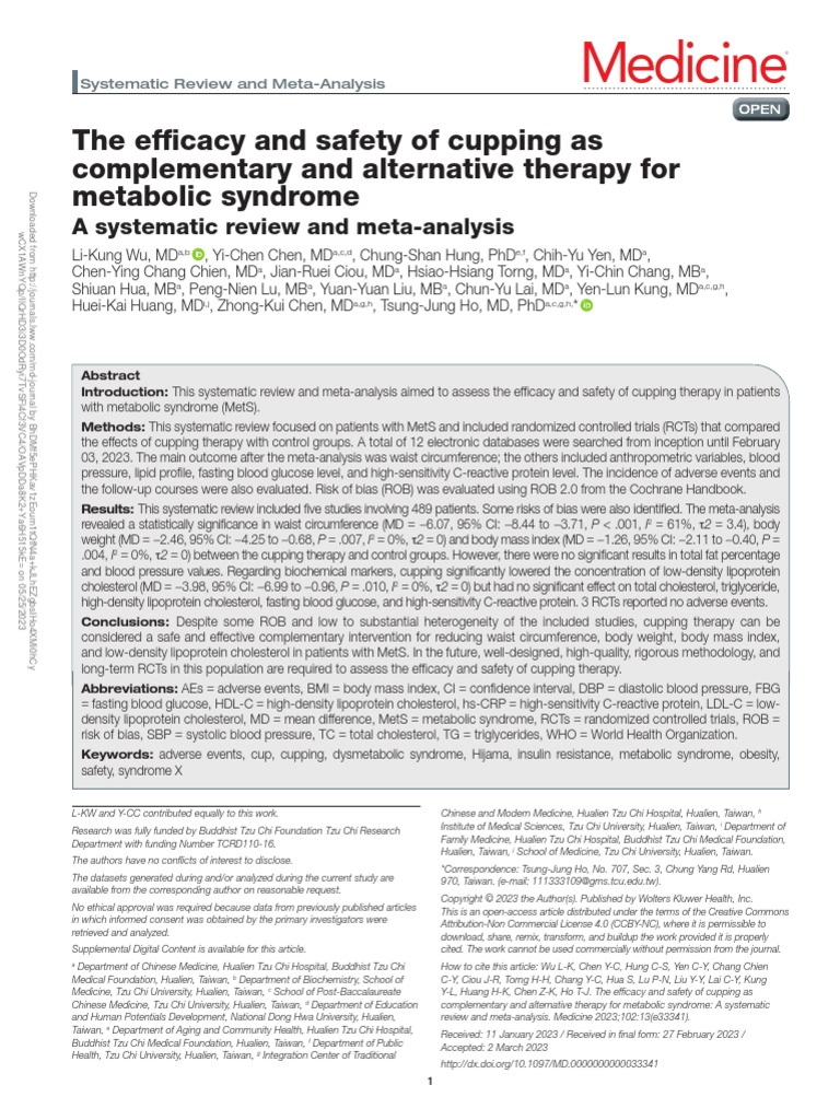 The_efficacy_and_safety_of_cupping_as.1 | PDF | Meta Analysis ...