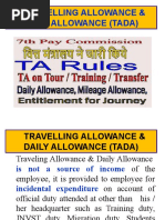 Central Govt TA/DA Rules Overview | PDF