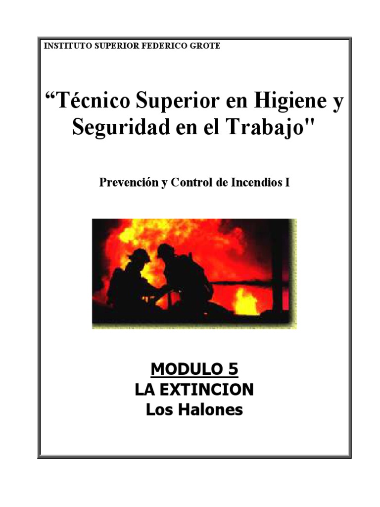 Modulo I-5 - La Extincion-Halones | PDF
