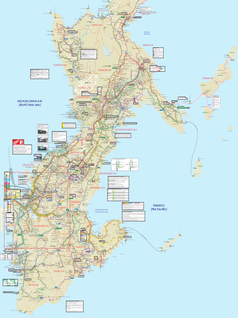 Okinawa South Bus Map | PDF