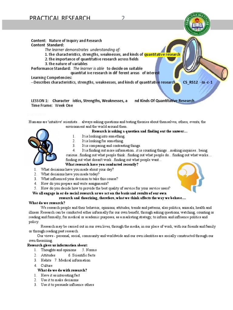 Practical Research 2 MODULE | PDF