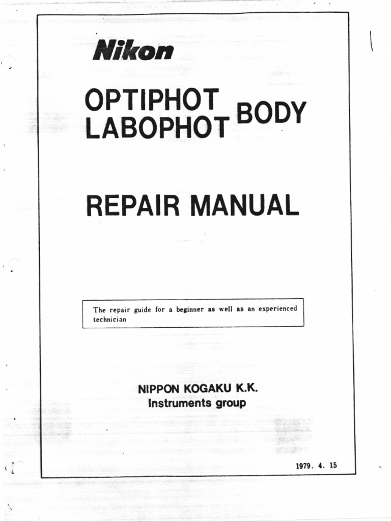 L0180 Optiphot Labophot Body-2 | PDF
