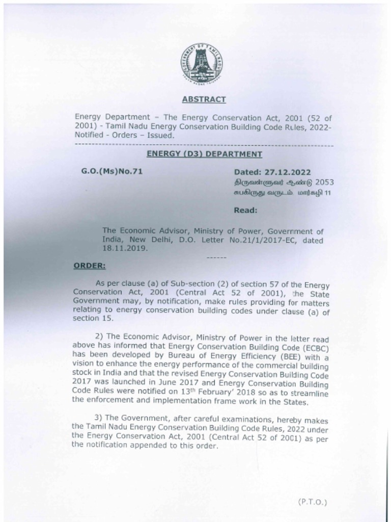 ECBC Notification | PDF