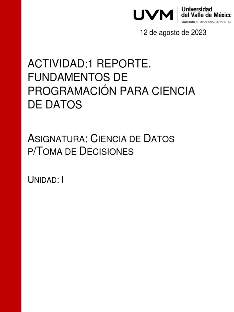 Fundamentos de Programación en Python | PDF